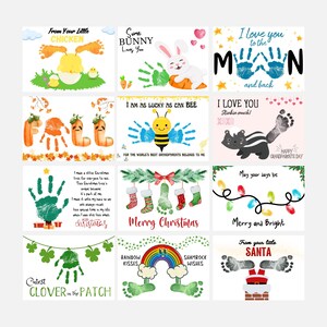 Handprint Footprint Craft Mega Bundle, Handprint Alphabet Book ...
