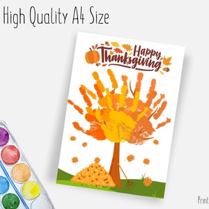 Thanksgiving Handprint Craft, Baby Fall Art, Preschool Thanksgiving ...