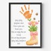 Spring Handprint Footprint Art Craft, Spring Poem Handprint Card, Baby ...