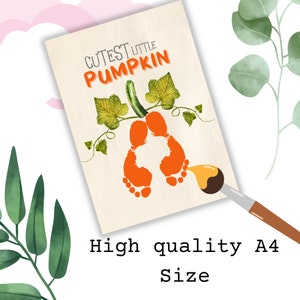 Pumpkin Bumpkin Thansgiving Handprint Art, Baby Toddler Bottom Print ...