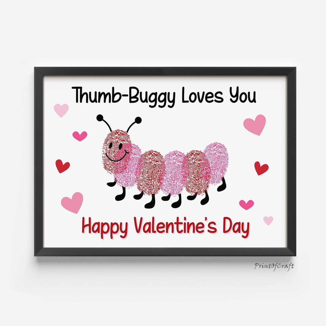 Valentines Day Handprint Footprint Art Craft, Valentines Day Baby Gift ...