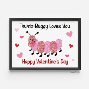 Valentines Day Handprint Footprint Art Craft, Valentines Day Baby Gift ...