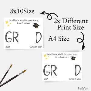 Kindergarten Graduation Preschool Handprint Art Craft, Handprint ...