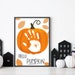 Hello Pumpkin Handprint Art, Pumpkin Handprint Craft, Kids Toddler Baby ...