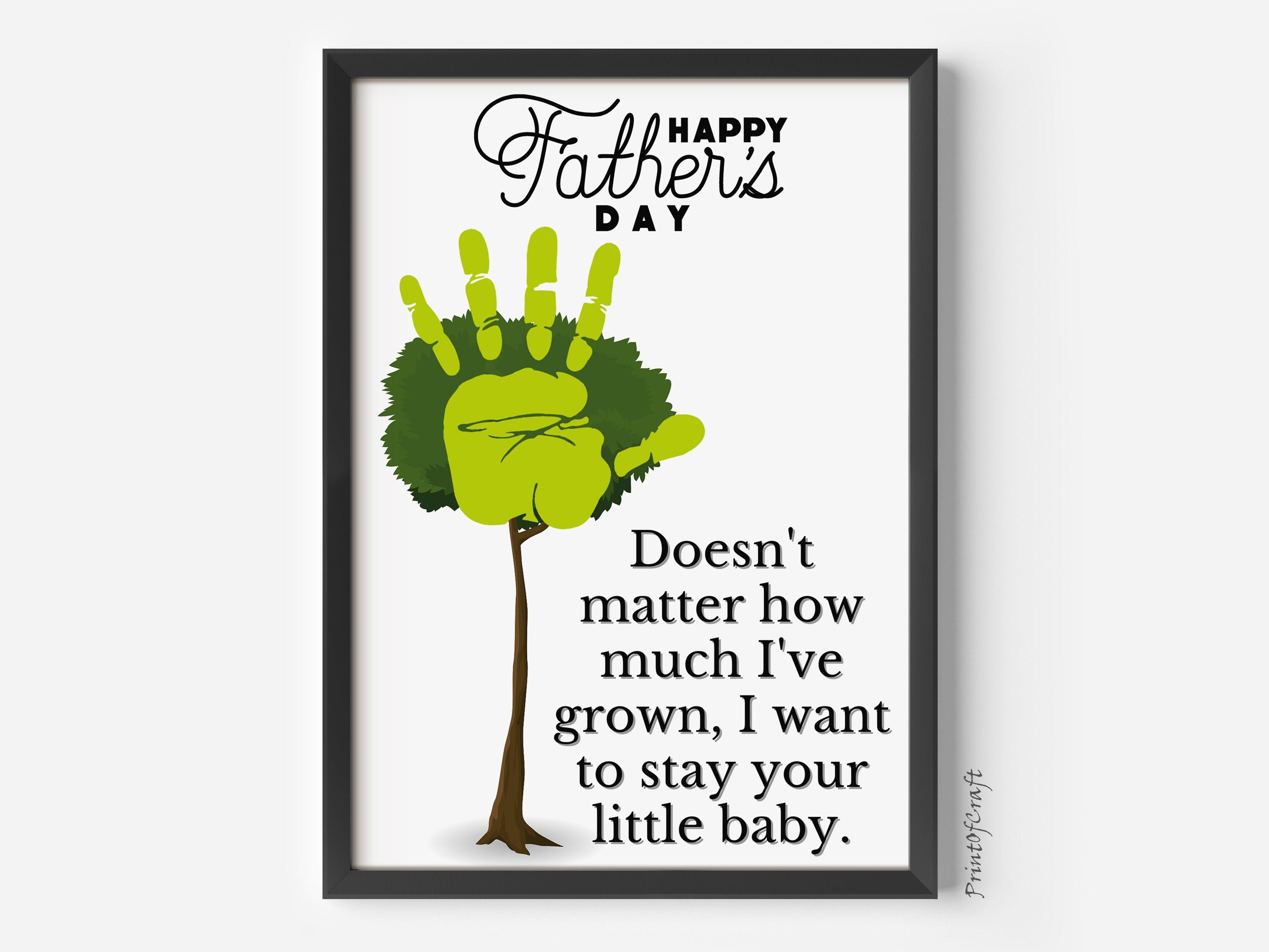 Tree Handprint Craft Idea for Father's Day Father's - Etsy