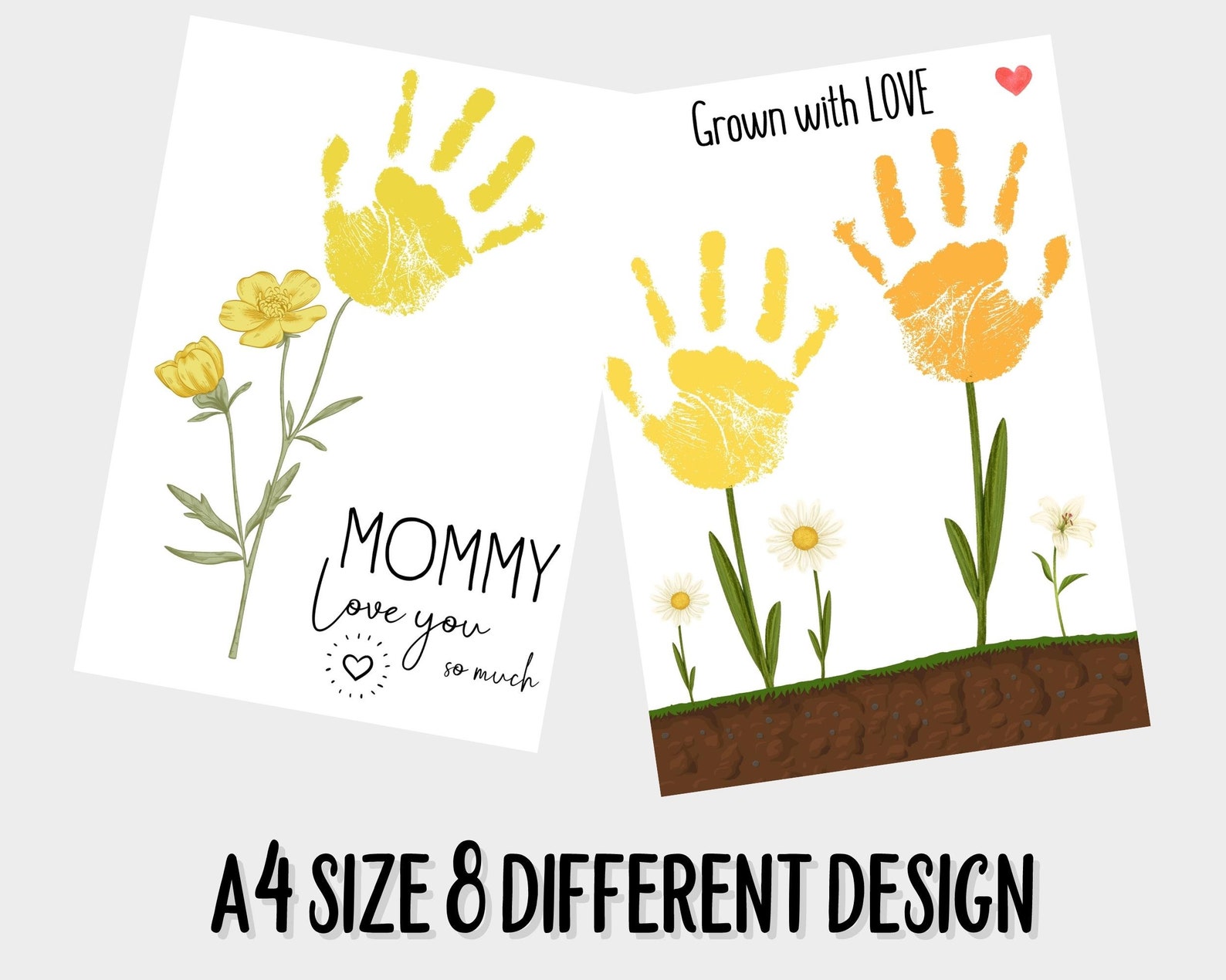Mother's Day Handprint Craft Bundle Mother's Day - Etsy