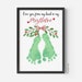 Mistletoe Christmas Footprint Craft, Christmas Handprint Footprint Art ...