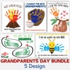 Grandparents Day Handprint Footprint Art Craft, Grandparents Day DIY ...
