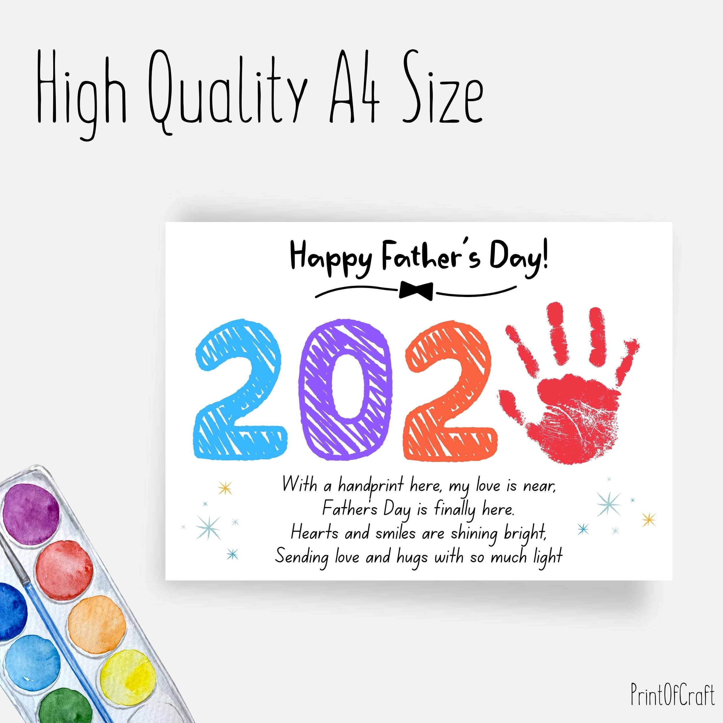 2025 Father’s Day Handprint Craft With Poem – Love You Dad Instant ...