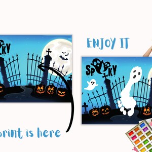 Halloween Handprint Ghost Craft, Footprint Art for Hallowen From Kids ...