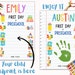 Personalized First Day of School Handprint, Handprint Art of Preschool ...