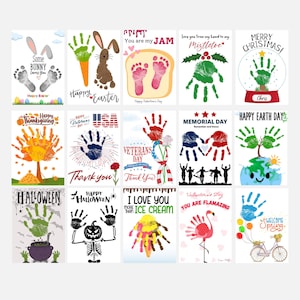 Handprint Footprint Craft Mega Bundle, Handprint Alphabet Book ...