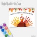 Thanksgiving Thankful Turkey Handprint Art, Turkey Handprint Craft ...