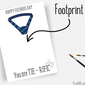 Dad/grandpa Hand/footprint Craft Fathers Day Gift, Printable Kids ...