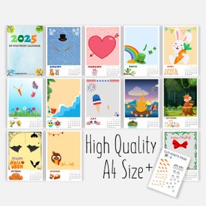 2025 Footprint Calendar, Footprint Handprint Art Craft DIY Gift Child ...