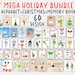 Christmas Handprint Mega Holiday Art, Handprint Alphabet Book Footprint ...