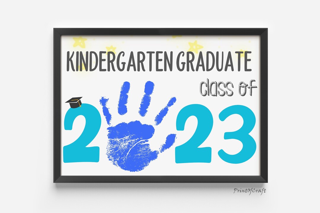 Kindergarten Graduation Handprint Art Craft, Handprint Footprint ...