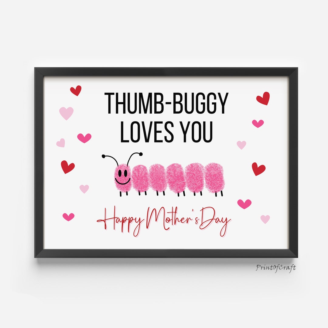 Mothers Day Fingerprint Handprint Art, Mothers Day Handprint Footprint ...