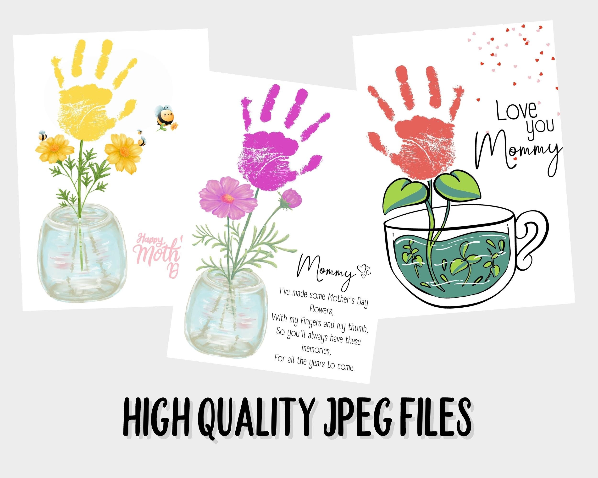 Mother's Day Handprint Craft Bundle Mother's Day - Etsy