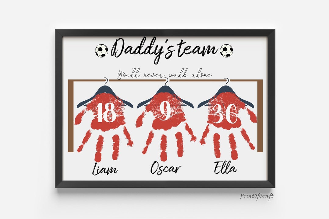 Daddy Handprint Art Craft Fathers Day, Handprint Footprint Father's Day ...