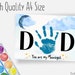 Father's Day Dad Handprint Footprint Art Craft, Handprint Footprint ...