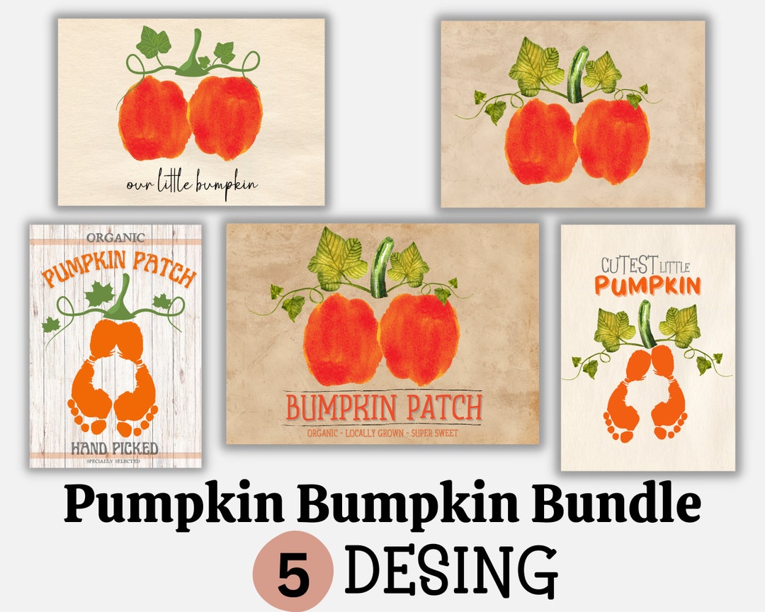 Pumpkin Bumpkin Thansgiving Handprint Art, Baby Toddler Bottom Print ...