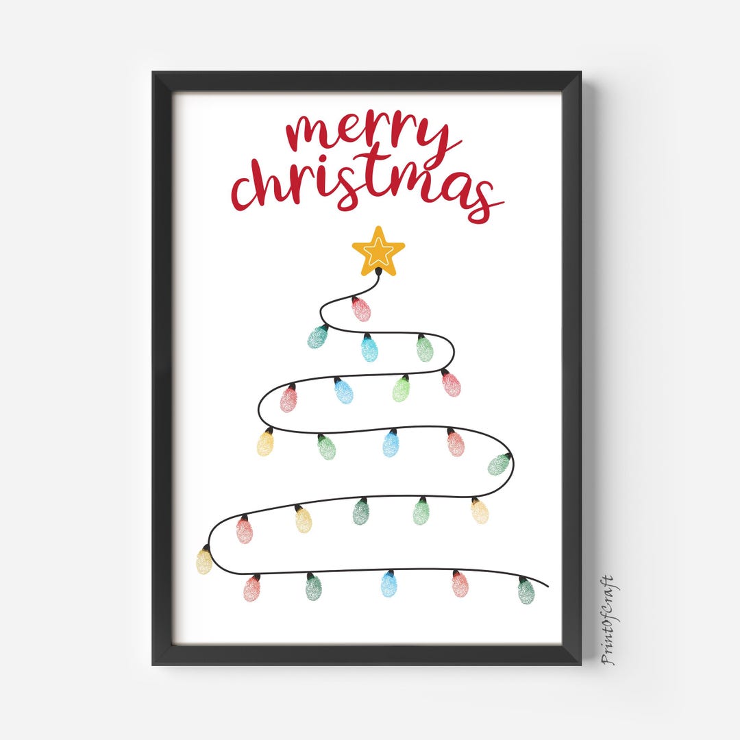 Christmas Tree Handprint Craft, Christmas Fingerprint Footprint Art ...