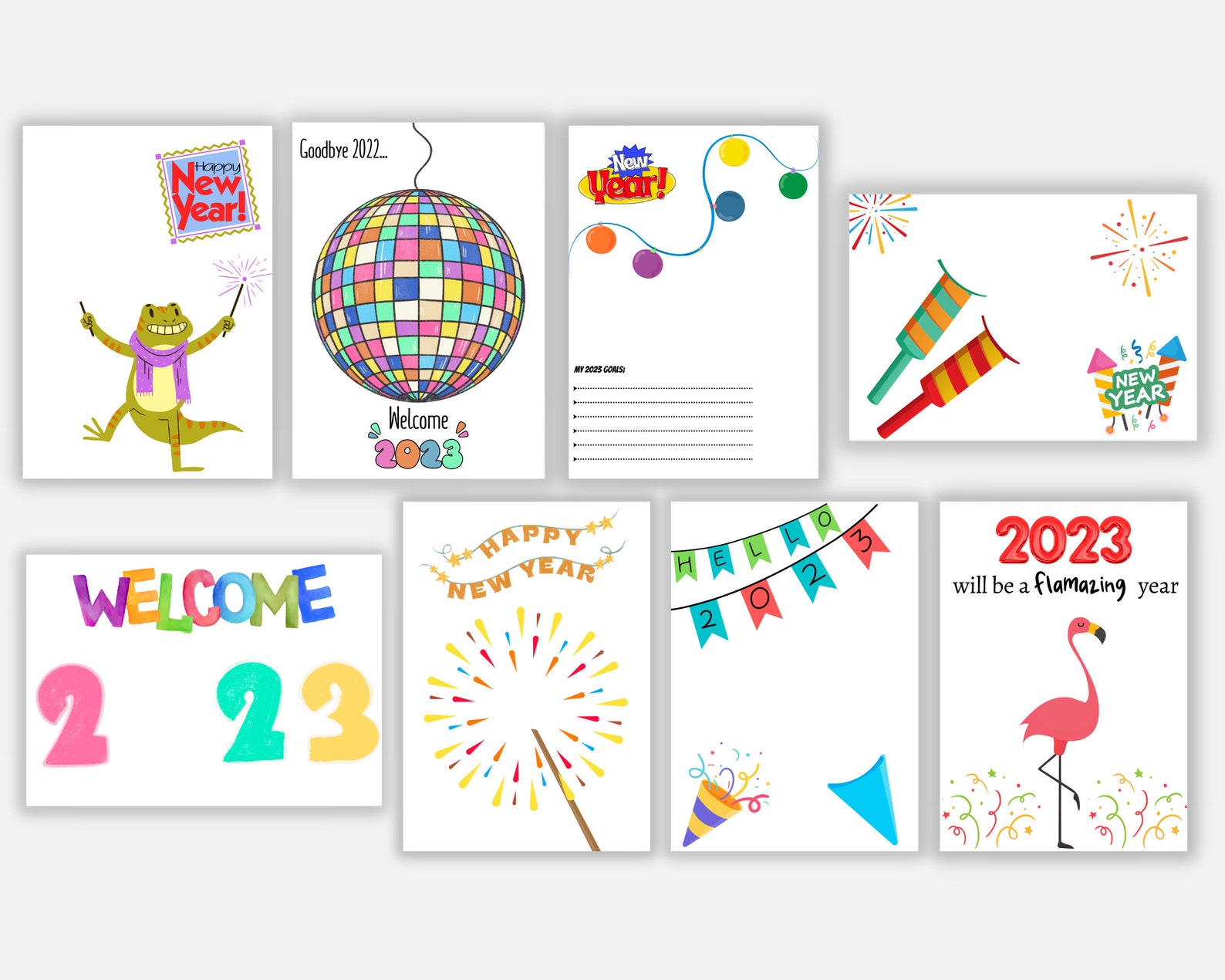 New Year Handprint Art Craft Christmas Footprint DIY Decor - Etsy