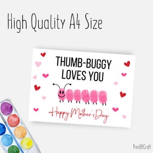 Mothers Day Fingerprint Handprint Art, Mothers Day Handprint Footprint ...