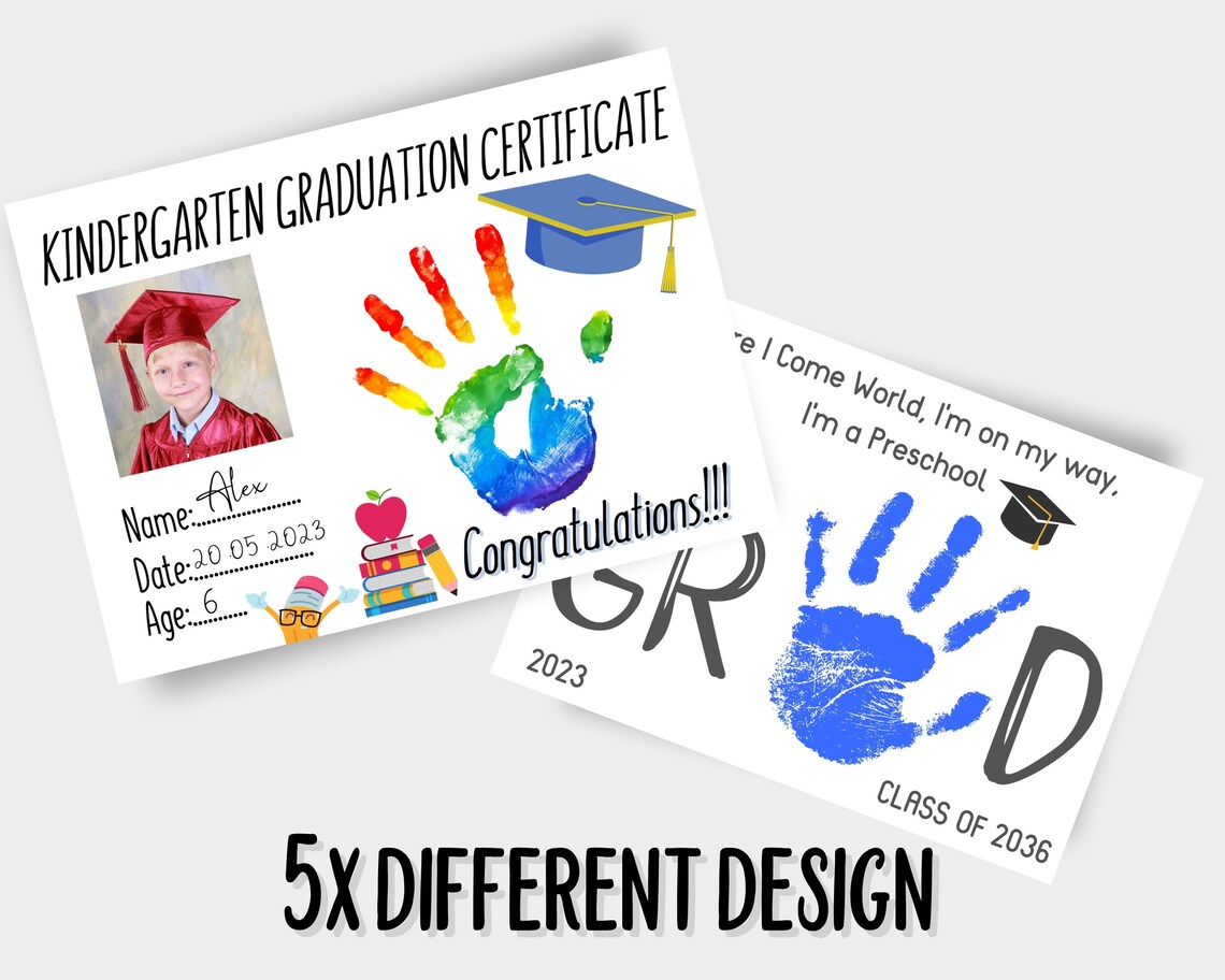 Graduation Handprint Art Craft, Handprint Footprint Preschool ...