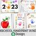 Preschool Handprint Bundle, Handprint Craft for Preschool, First Day of ...