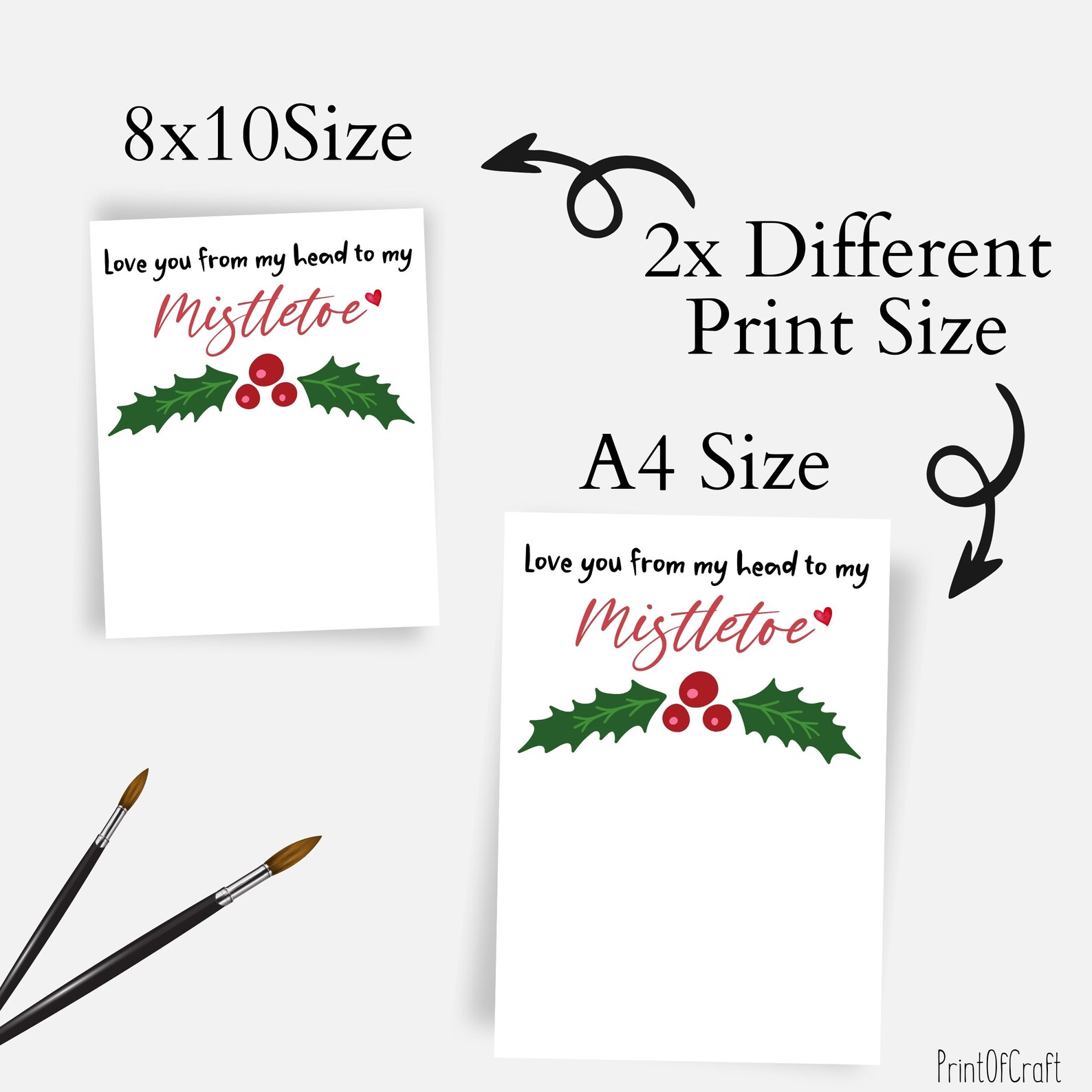 Mistletoe Christmas Handprint Art Craft, Christmas Activity for Baby ...
