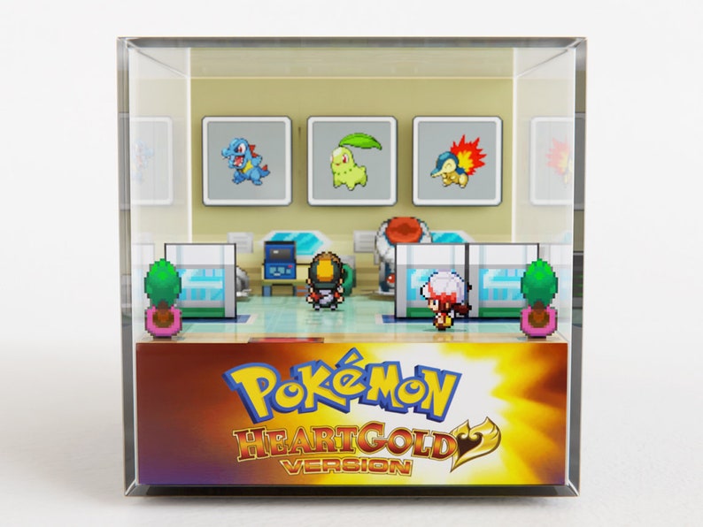 Sound Diorama Cube Pokémon Heartgold professor Elm's - Etsy