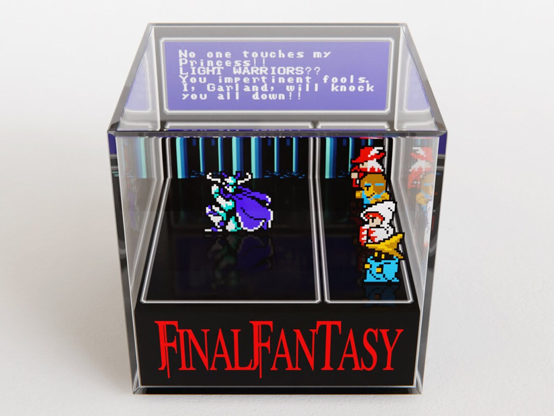 Sound Diorama Cube Final Fantasy garland Boss Battle NES - Etsy