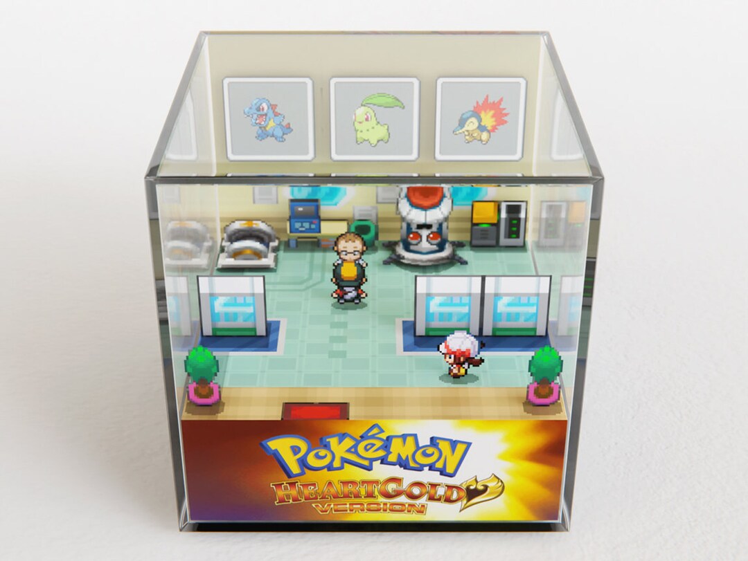 Sound Diorama Cube Pokémon Heartgold professor Elm's - Etsy