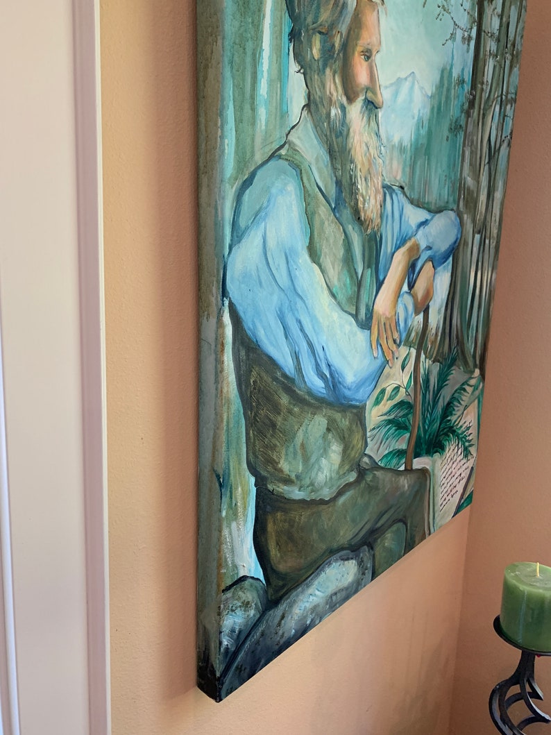 John Muir - Original Portrait Painting by Catharine Gallagher, High ...