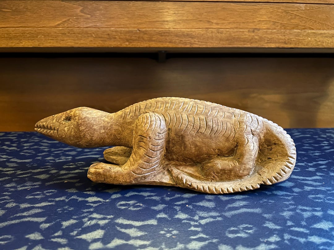 Hand Carved Wood Alligator From Jamaica - Etsy