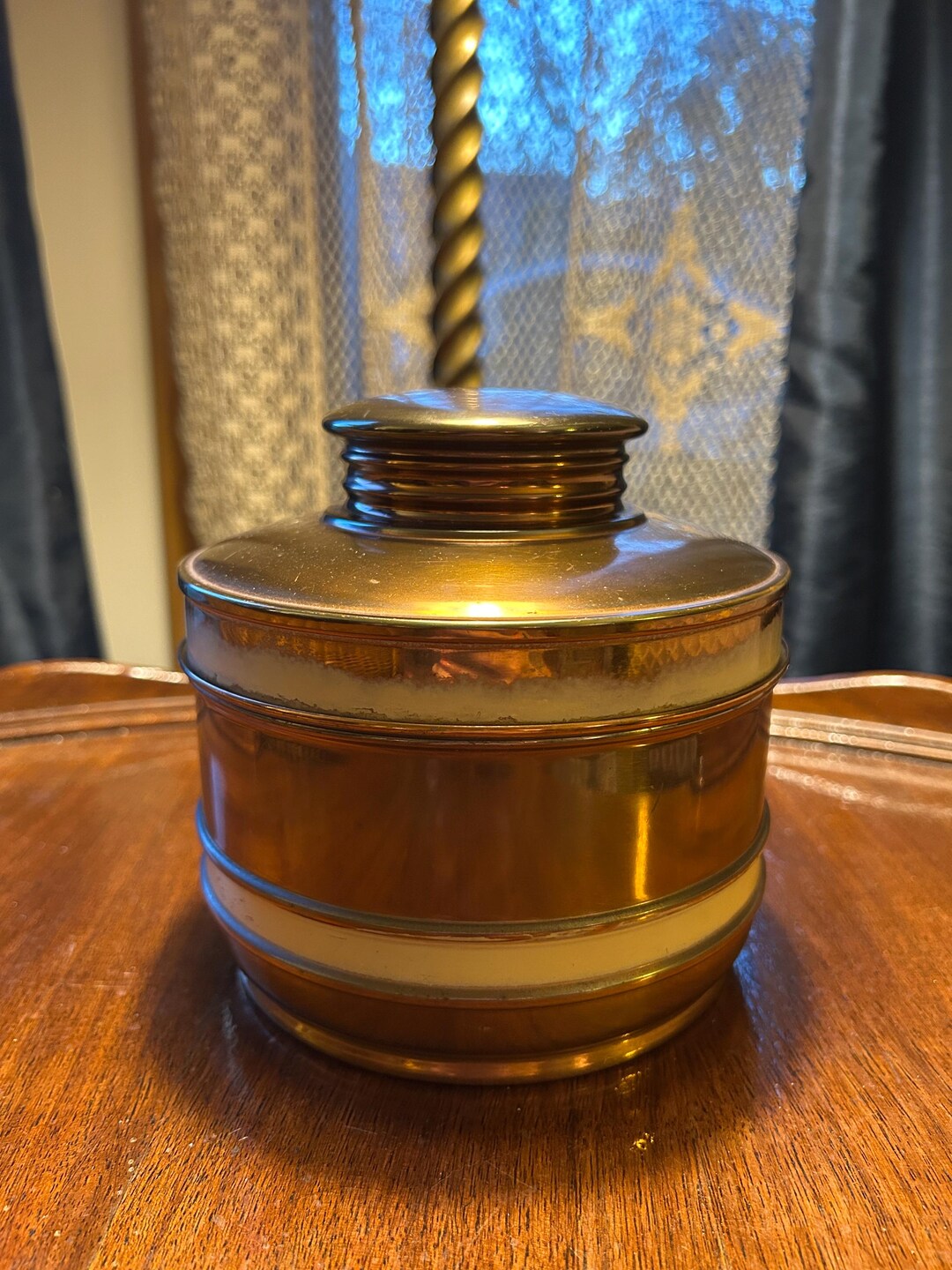 Vintage Chase Copper and Enamel Humidor - Etsy