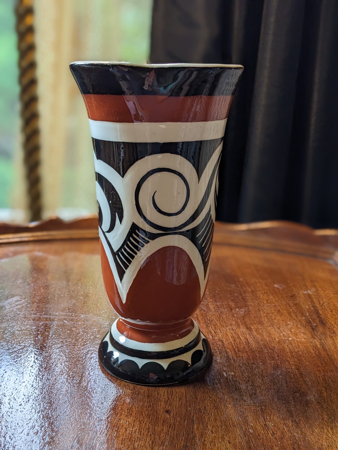 Vintage Vase With Tribal/indigenous Design - Etsy