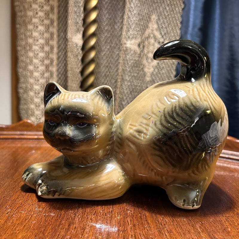 Siamese Cat Statue - Etsy