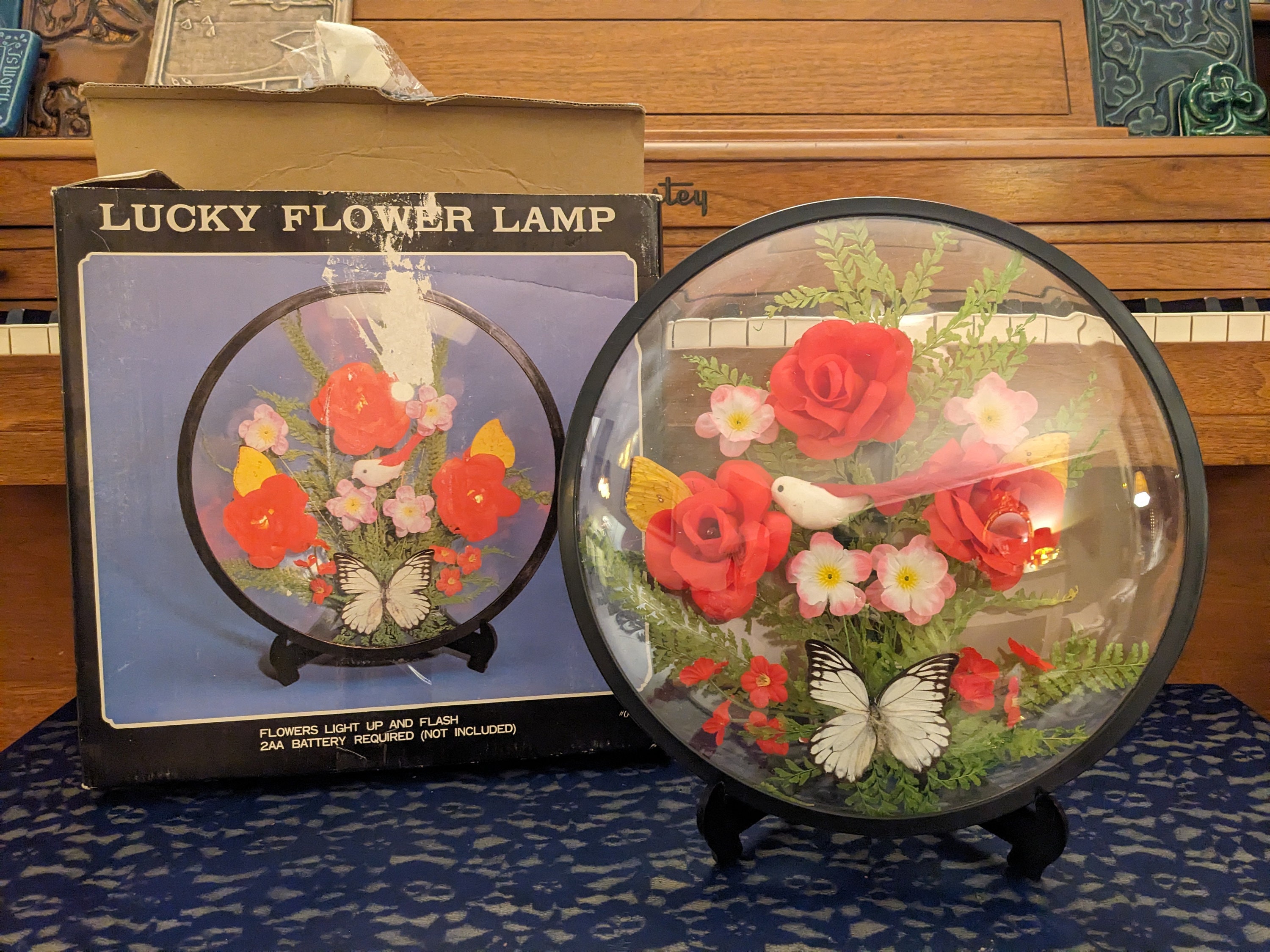 Glass Encased Flower and Butterfly Display - Etsy