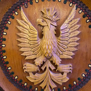 Vintage Wood Decorative Eagle Plate - Etsy