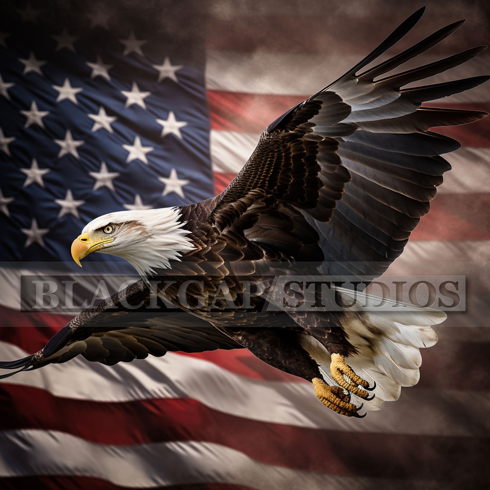 Bald Eagle Coaster Set - Eagle Laser Files - Laser Images - America - Etsy