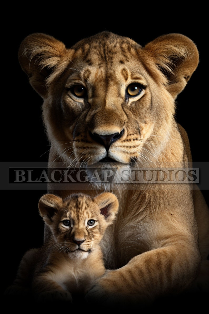 Lioness and Cub - Lion - Laser File - Etsy Australia