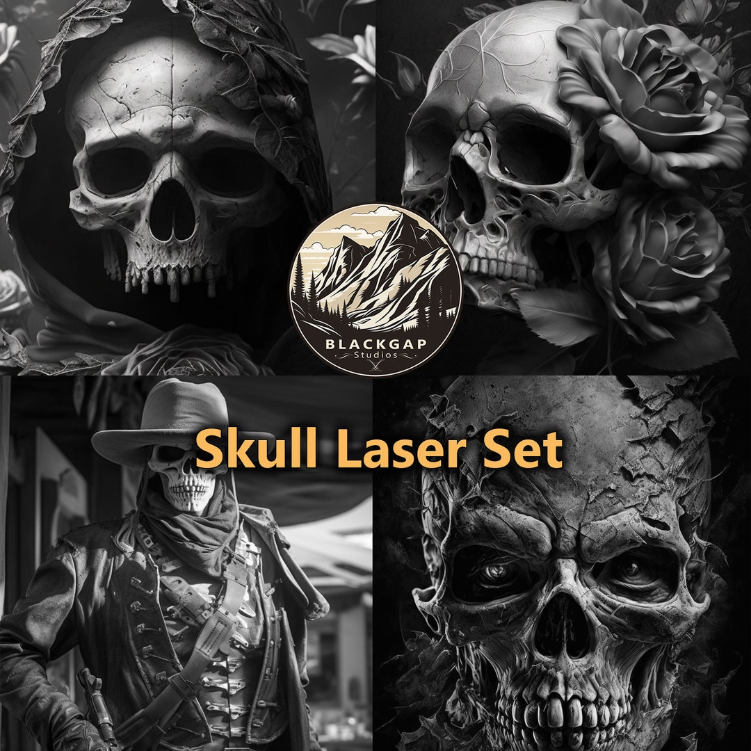 Skull Laser File Set - Laser Files - Etsy