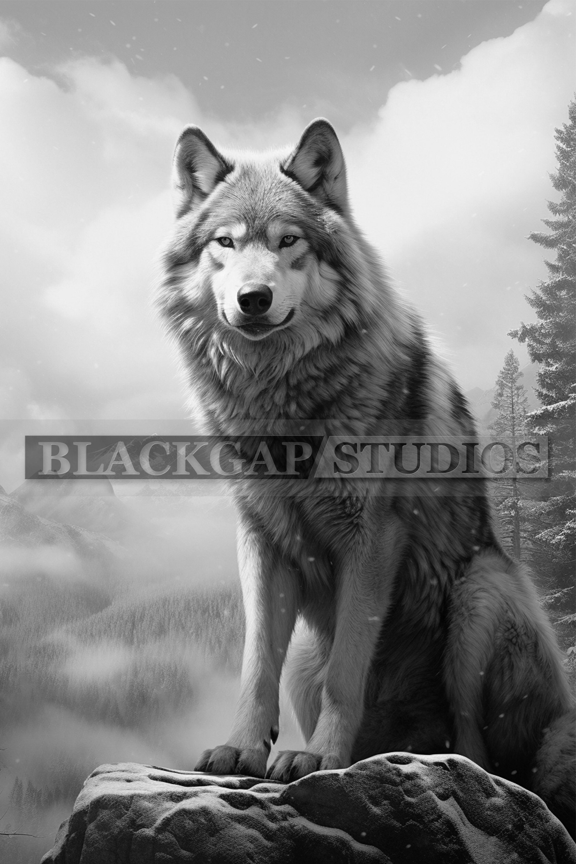 Grey Wolf - Grey Wolf Laser File - Laser File - Etsy