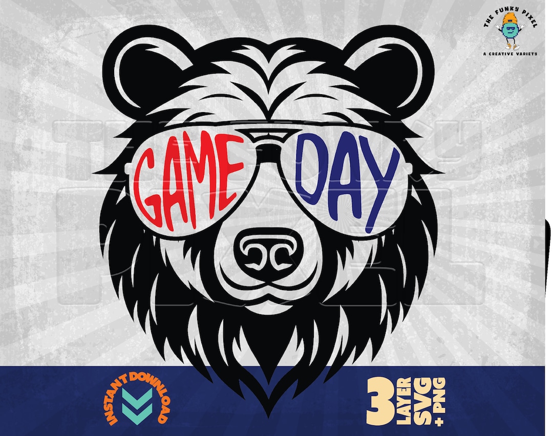 Game Day Svg | Bears Game Day Svg | Game Day T-shirt Svg | Bears Mascot ...