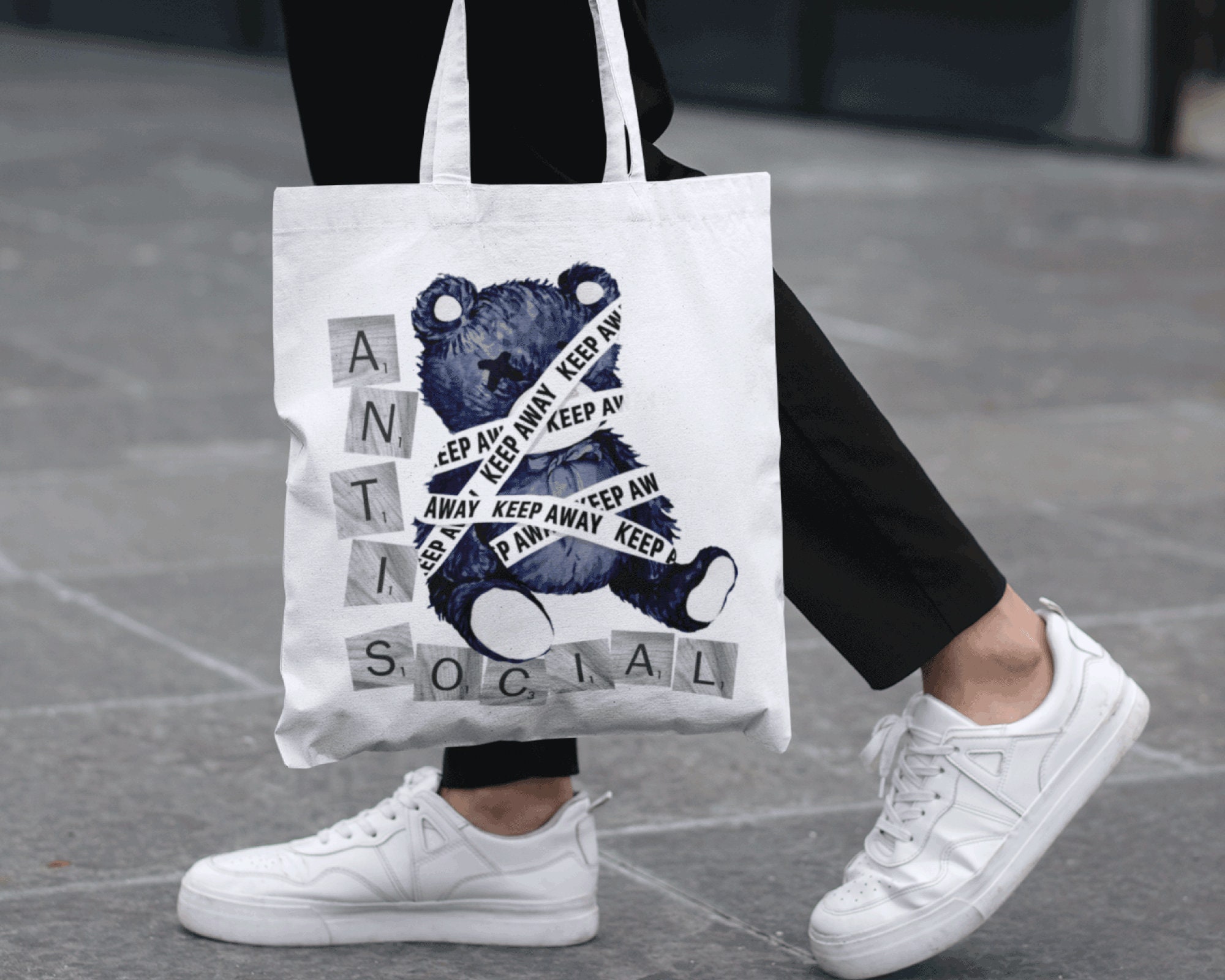Anti Social Teddy Bear Shirt Design, High Resolution Image - Etsy