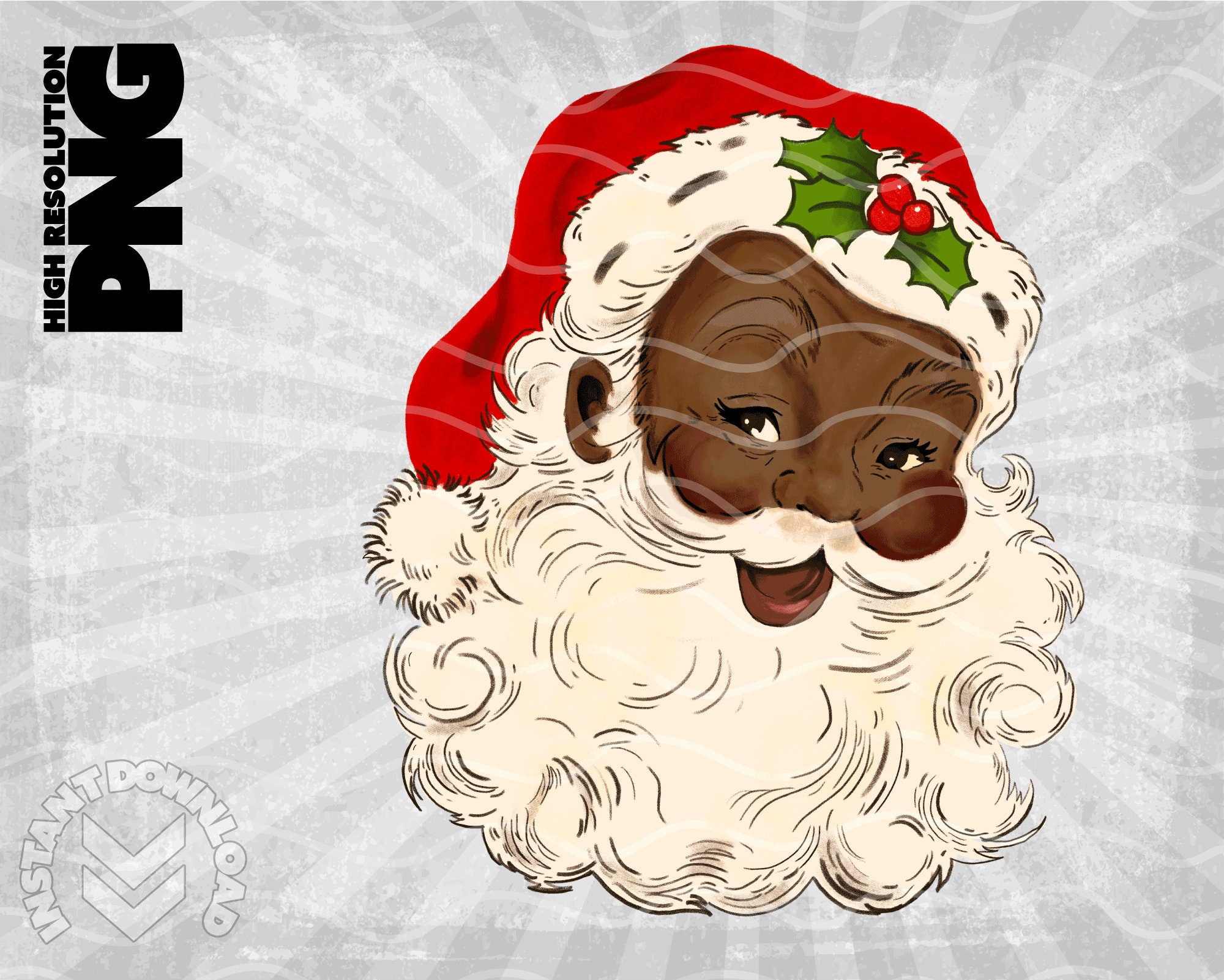 Winking Santa Clipart Pixel