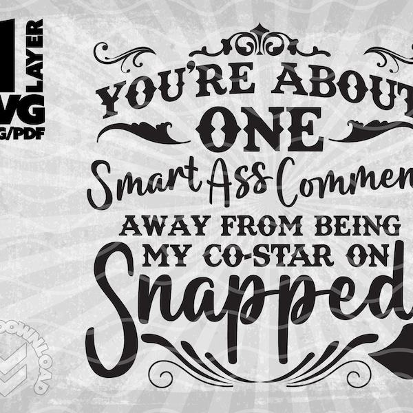 Smart Ass Saying Svg - Etsy